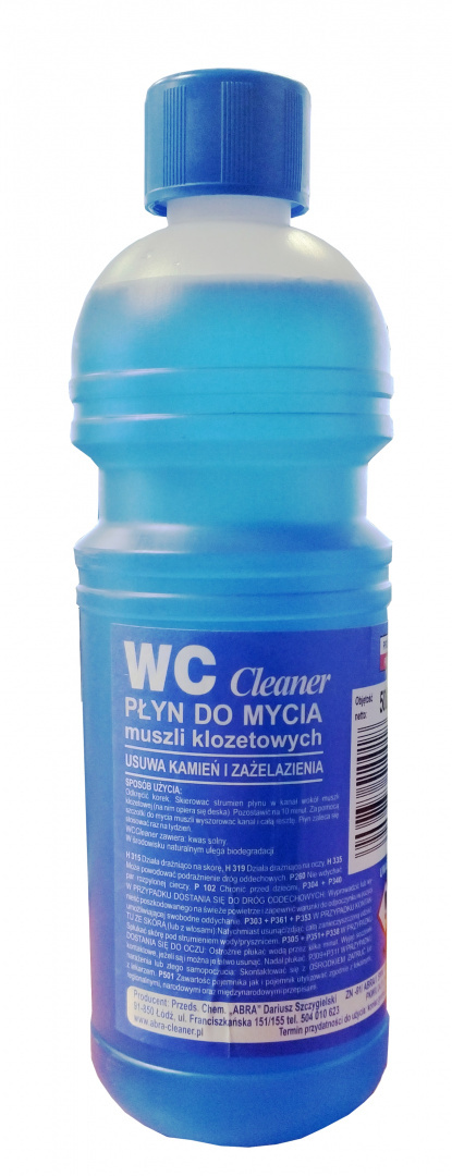 WC CLEANER Płyn do mycia muszli klozetowych usuwa kamień i zażelazinia ...